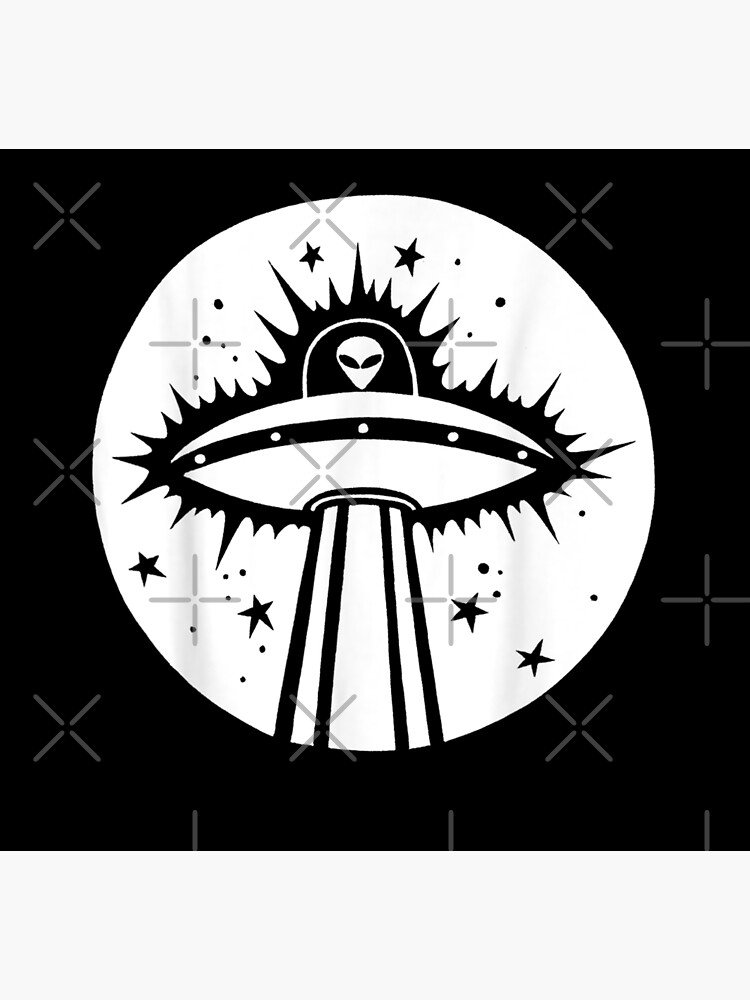 "Bold Retro Alien Beam Me Up - Hand Designed Rave EDM T-shirt" Poster ...