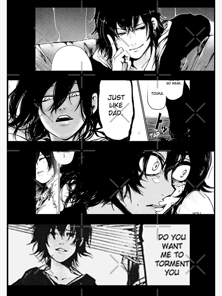 Ayato Kirishima Tokyo Ghoul Tokyo Guru Manga Panel Design Premium Matte ...