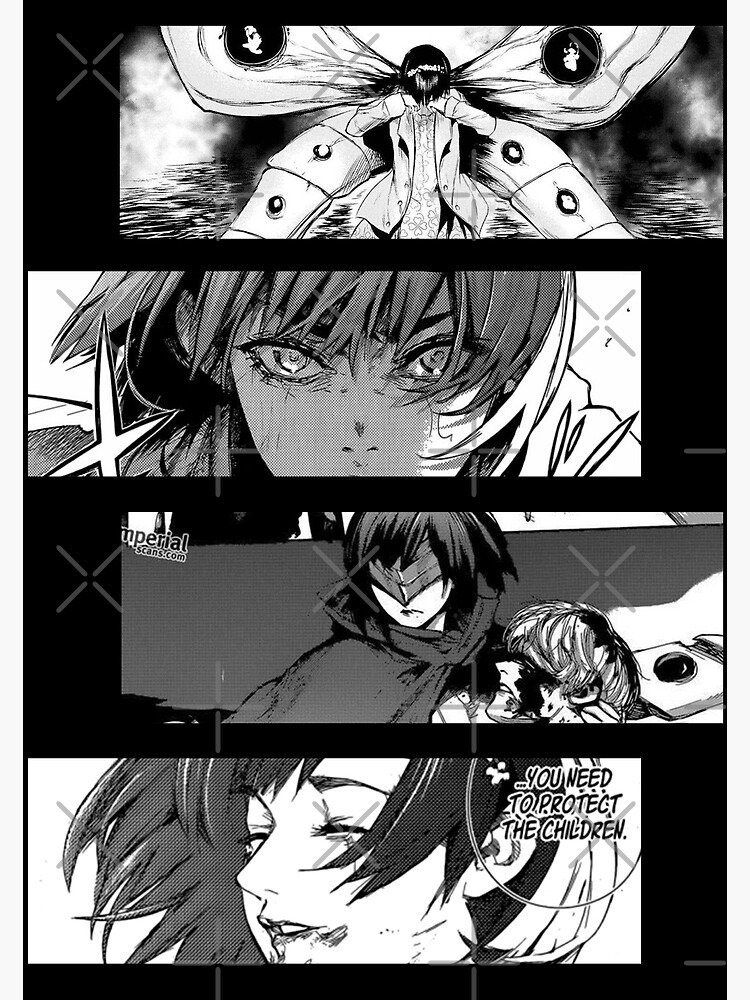 Hinami Fueguchi Tokyo Ghoul Tokyo Guru Manga Panel Design Art Print For Sale By