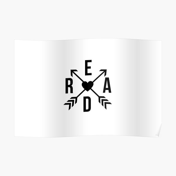 "Read Crossed Arrows with Heart" Poster by AvantMarket | Redbubble
