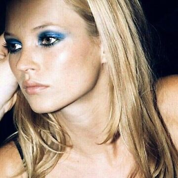 "Kate Moss Iconic Blue Eyeshadow Poster" Poster for Sale by ...