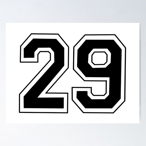 "sport number 29" Poster for Sale by Maelyn-Couch | Redbubble