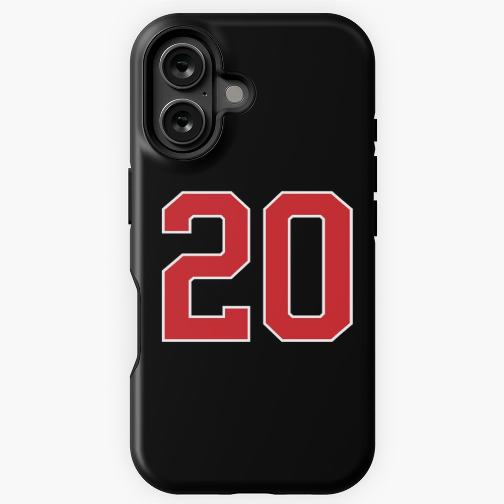 "Sports Number 20, red black color lucky sport twenty" Sticker for Sale ...