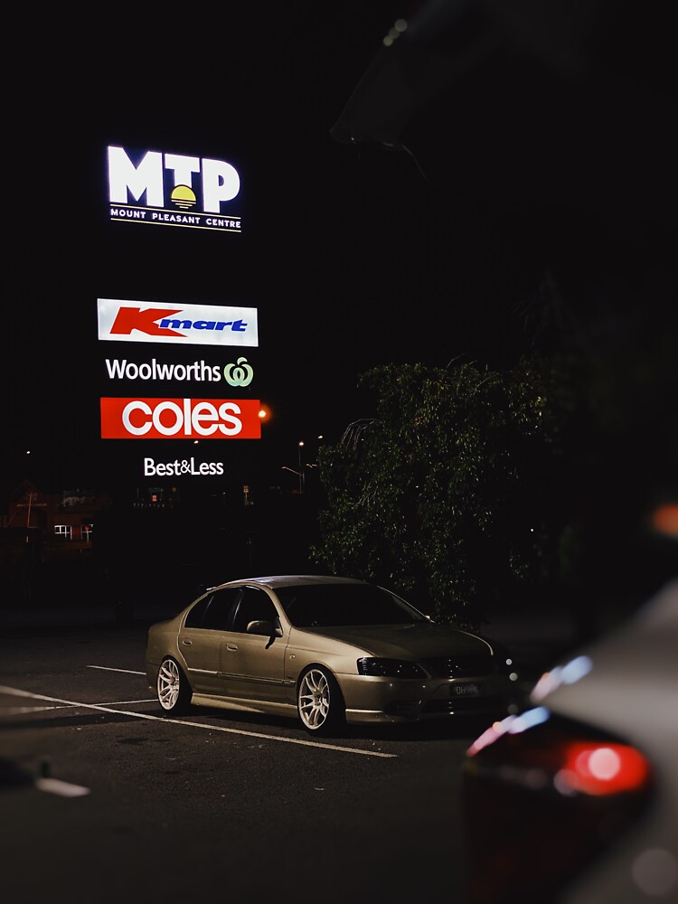 "Ford Stanced out ghia " Sticker by Calebred1 | Redbubble