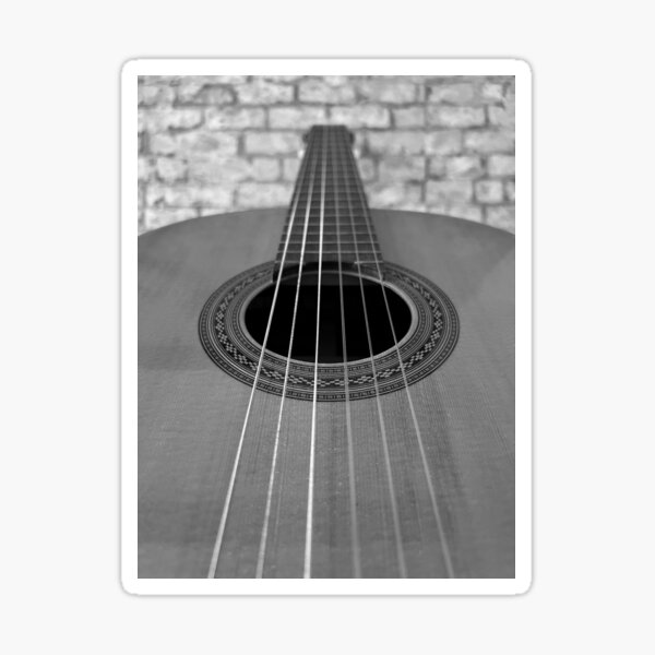 "classical acoustic guitar" Sticker by LSPixel | Redbubble