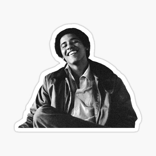 "obama" Sticker for Sale by evelyngruen | Redbubble