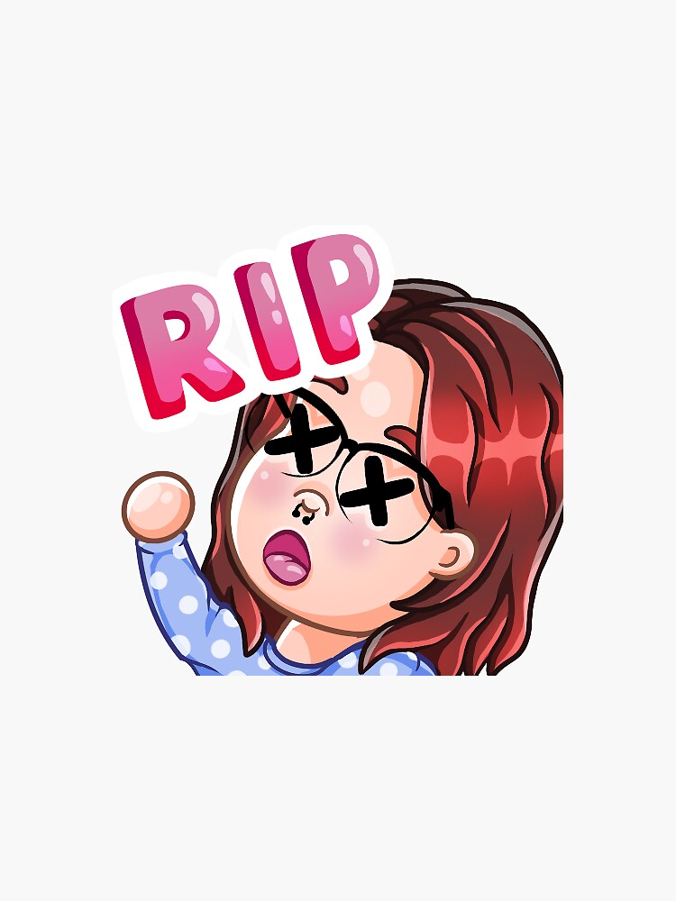 "RIP" Sticker by missbcostv | Redbubble