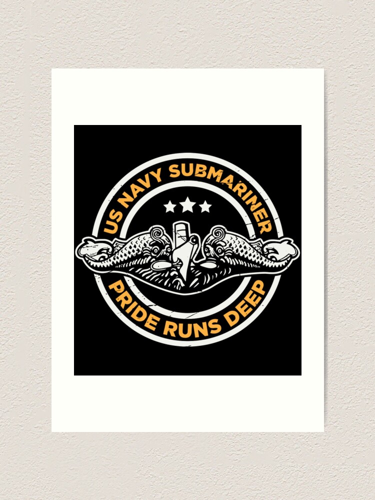 "Submarine us navy pride runs deep " Art Print by Diehardkaila | Redbubble