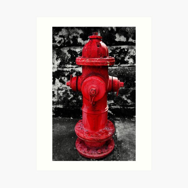 "Iconic red fire hydrant in Key West" Art Print for Sale by MBK ...