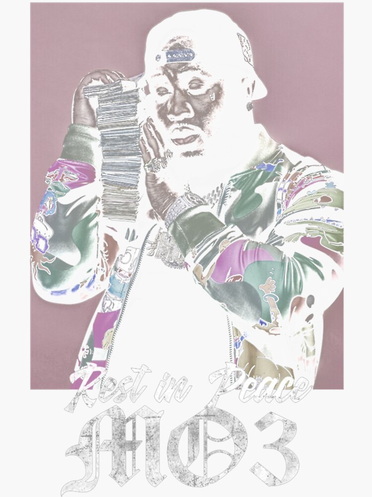 "RIP mo3 Essential T-Shirt" Sticker by gerobergman | Redbubble