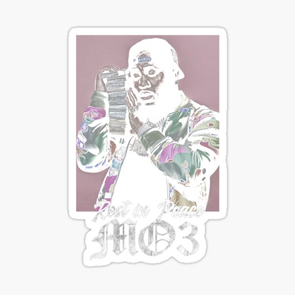 "RIP mo3 Essential T-Shirt" Sticker by gerobergman | Redbubble