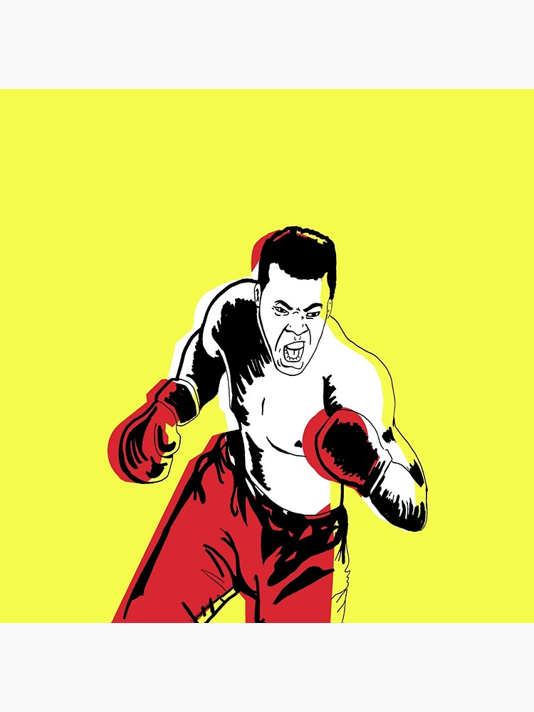 "Muhammad Ali Greeting Card Muhammad Ali" Sticker for Sale by cindymff ...