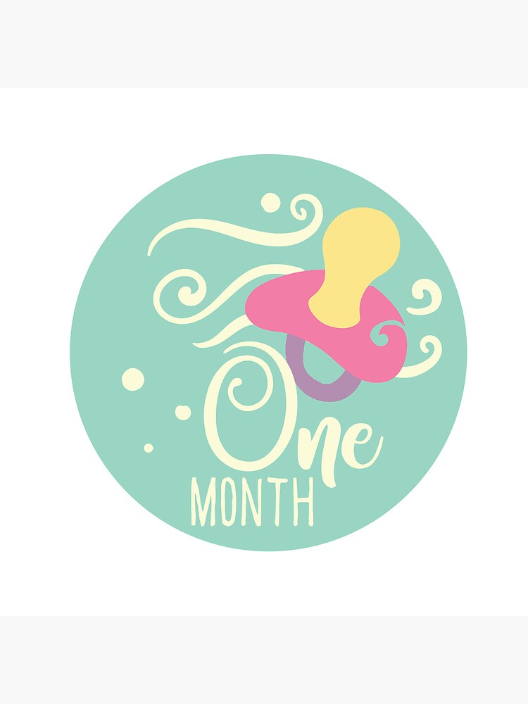 "One Month Baby" Poster for Sale by IllustrT | Redbubble