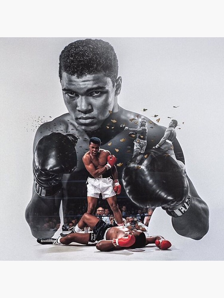 "Muhammad Ali Muhammad Ali Clock" Sticker for Sale by jubertxub | Redbubble