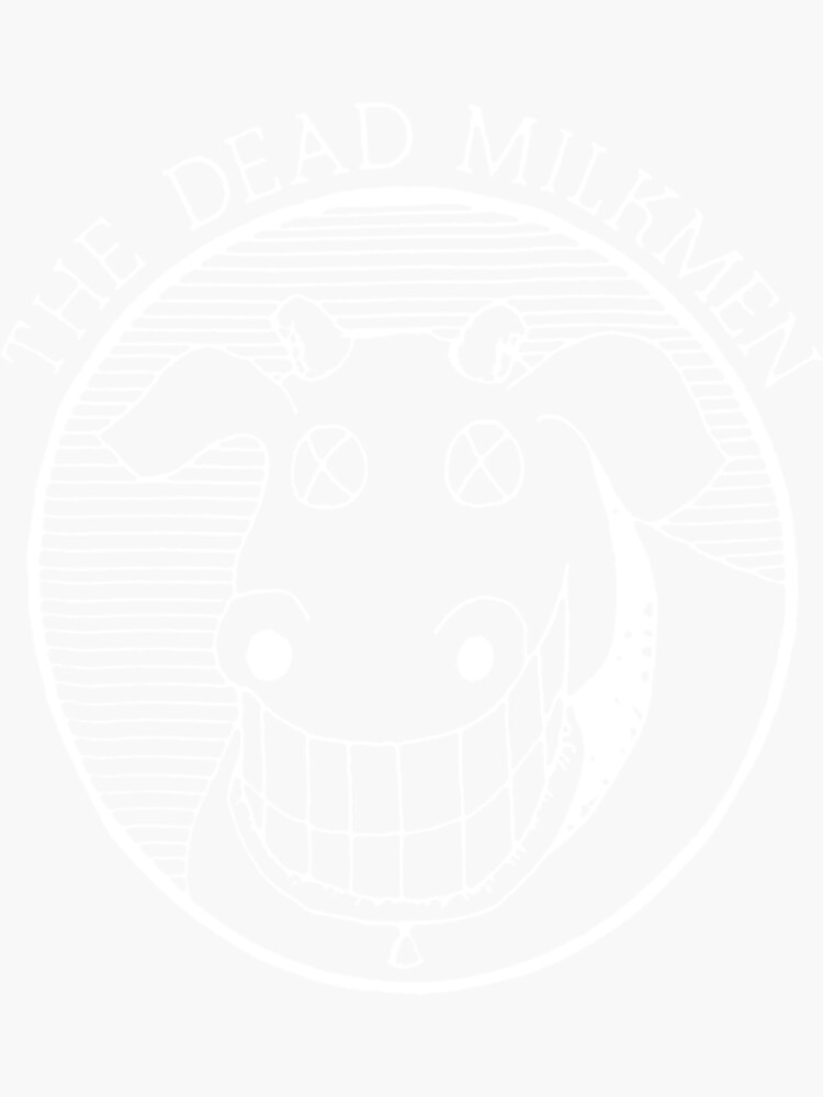 "Funny Cow, The Dead Milkman Cow, Punk Rock Band " Sticker by Iron ...