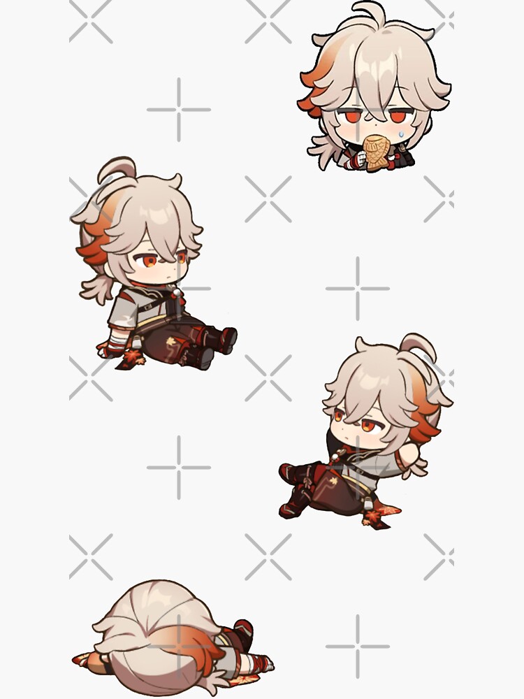 "Kazuha Chibi Genshin Impact" Sticker by LokittyLevi | Redbubble