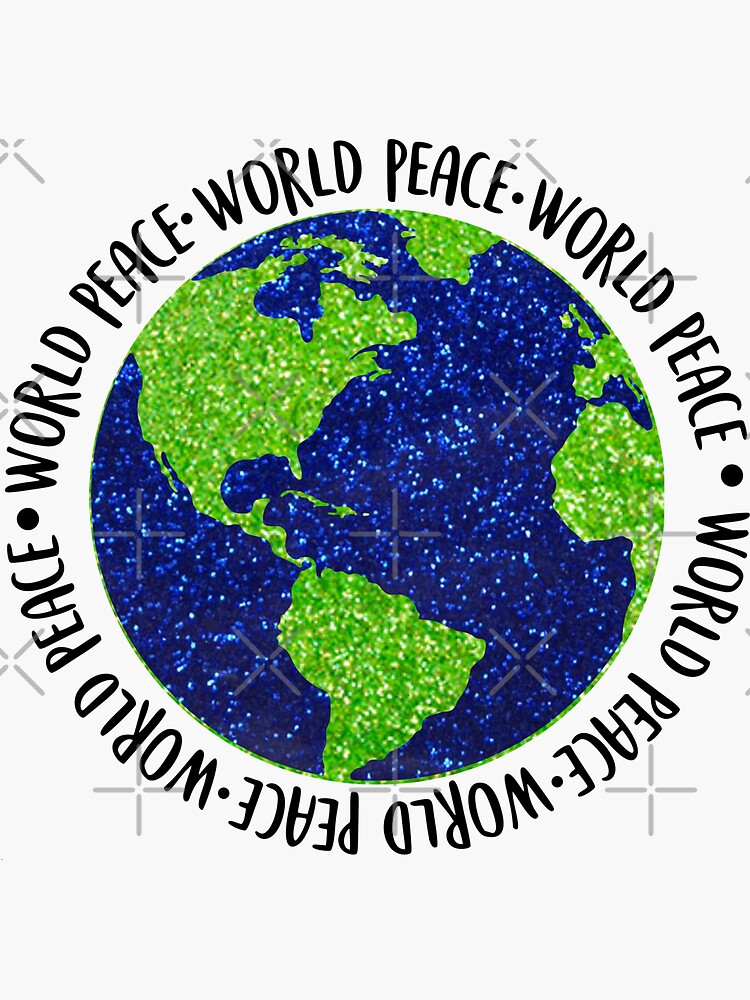 "World Peace" Sticker by desireedickens | Redbubble