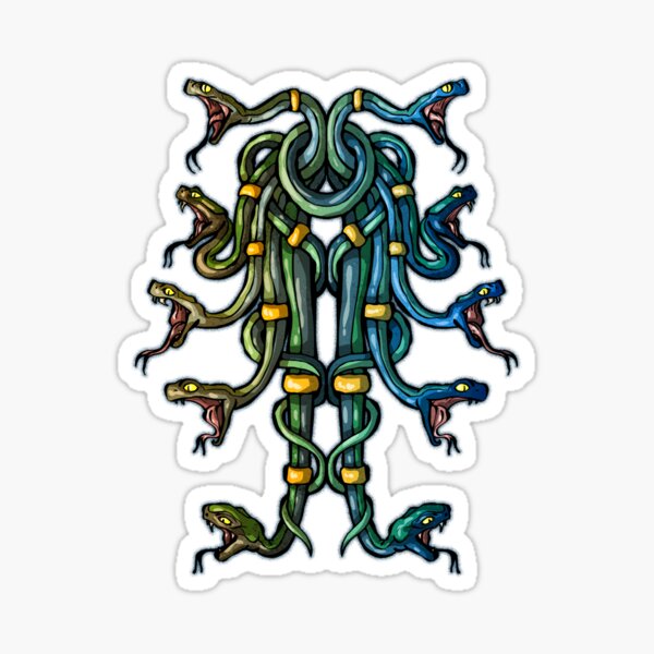 "snakes" Sticker for Sale by atelier-vladi | Redbubble