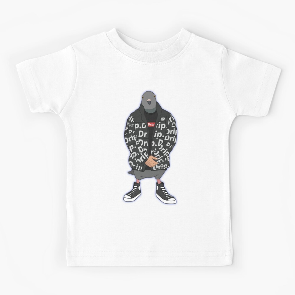 "Pigeon Drip Jacket Meme" Kids T-Shirt by Rzera- | Redbubble