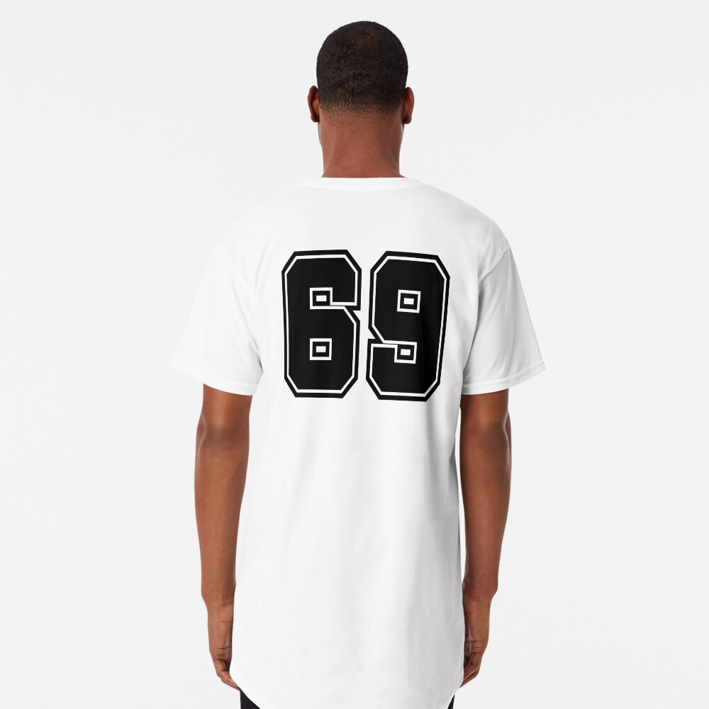 "69 jersey number college style" Poster by GeogDesigns | Redbubble