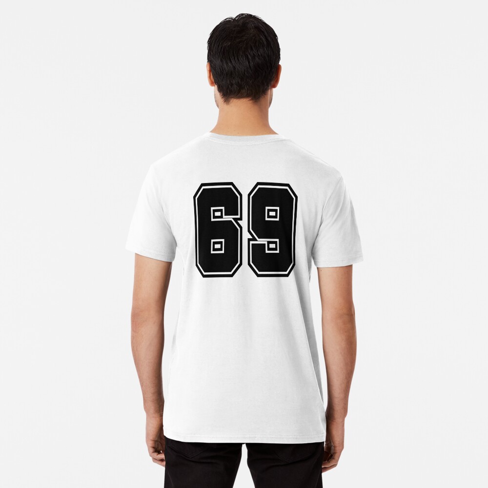 "69 jersey number college style" Poster by GeogDesigns | Redbubble