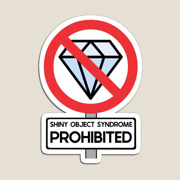 Imán «¡Prohibido el Síndrome del Objeto Brillante! - organización de la ...