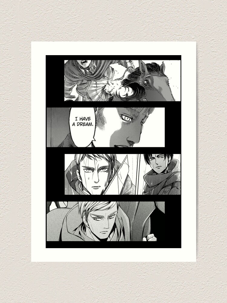 "Erwin Smith Attack on Titan Shingeki no Kyojin Manga Panel Design" Art ...