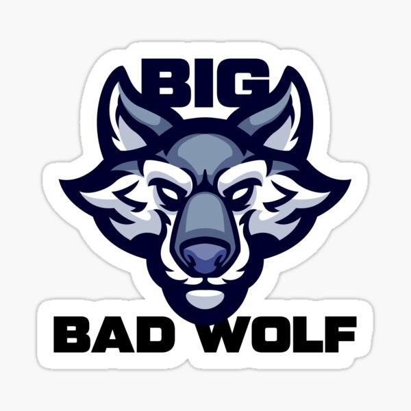 "BIG BAD WOLF" Sticker for Sale by lucidfrog | Redbubble