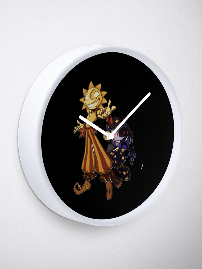 "SunDrop & MoonDrop FNAF Five Nights at Freddy's Security Breach" Clock ...