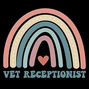 "Vet receptionist Cute colorful rainbow" Sticker for Sale by ...