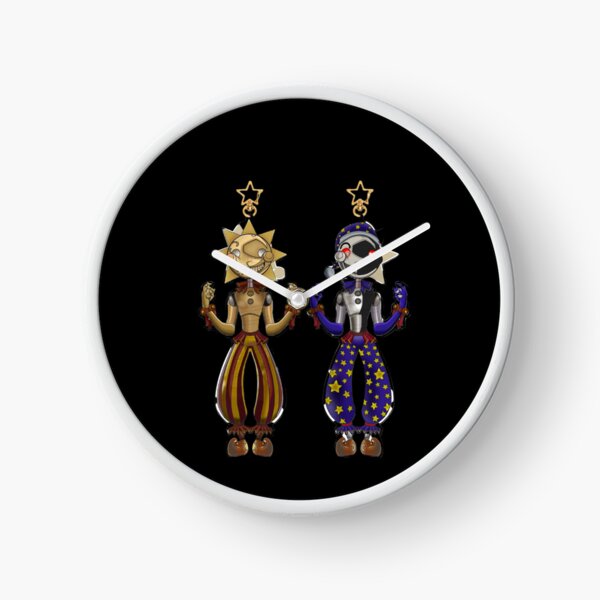 "SunDrop & MoonDrop FNAF Five Nights at Freddy's Security Breach" Clock ...