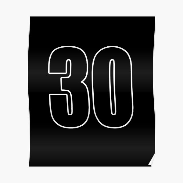 "30 number number football" Poster for Sale by GeogDesigns | Redbubble