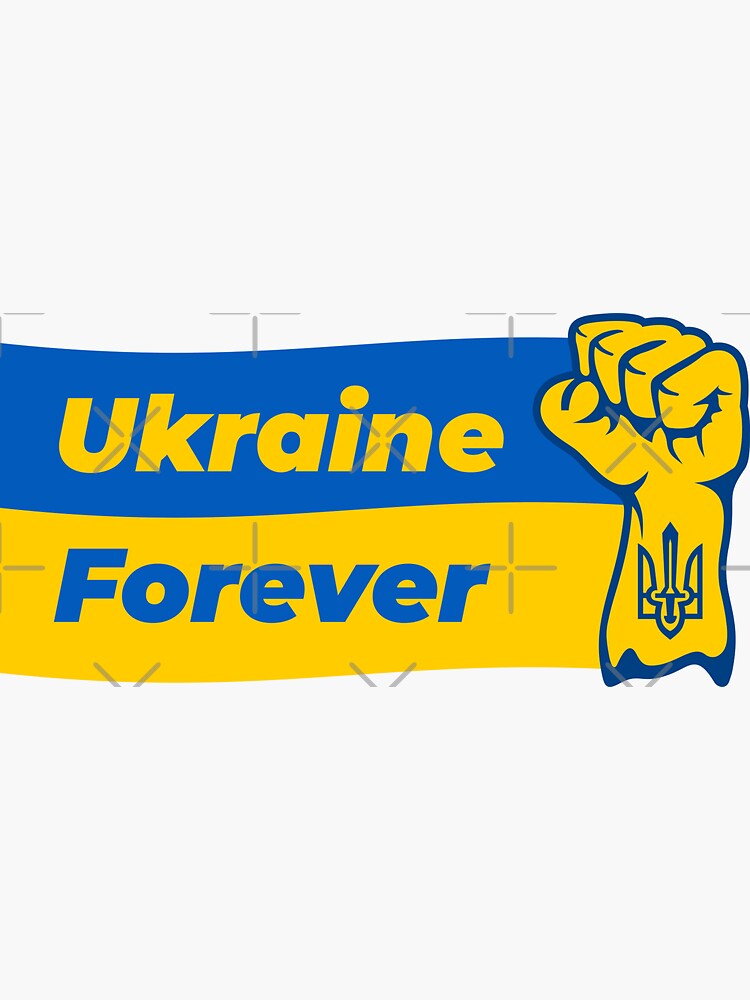 "Ukraine Forever. Freedom Ukraine. Save Ukraine." Sticker for Sale by ...