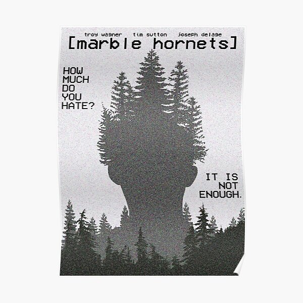 "Marble hornets" Poster for Sale by funnstores009 | Redbubble
