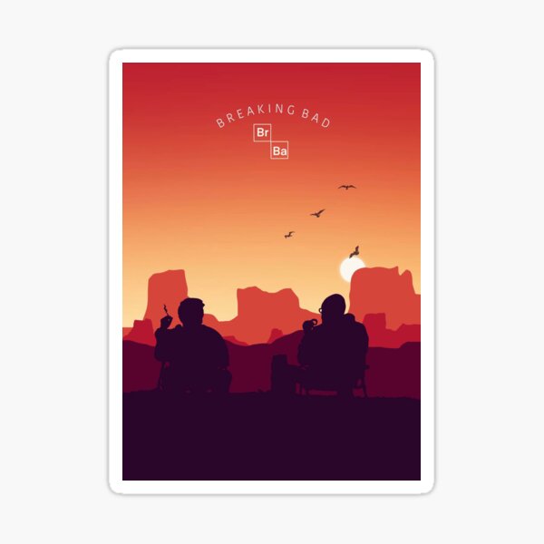 "Breaking Bad Sunset " Sticker by benjepp20 | Redbubble