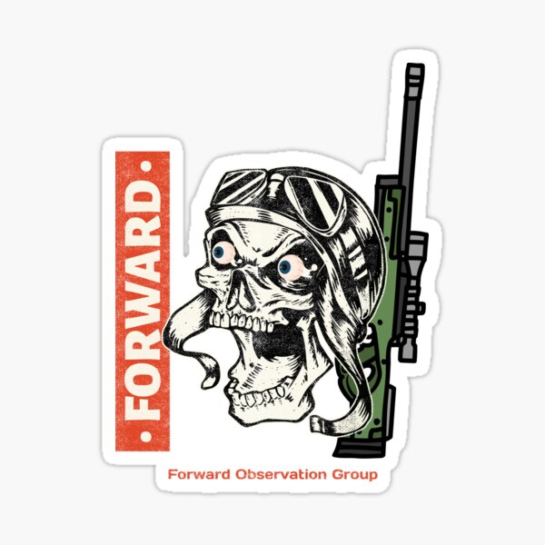 "Forward Observation Group" Sticker for Sale by minimalconcept | Redbubble