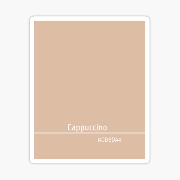 "Cappuccino, hex color code; 13 Pro Max iPhone Cases" Sticker by ...
