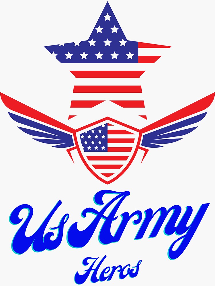 "Us army hero's military veterans day" Sticker for Sale by ...