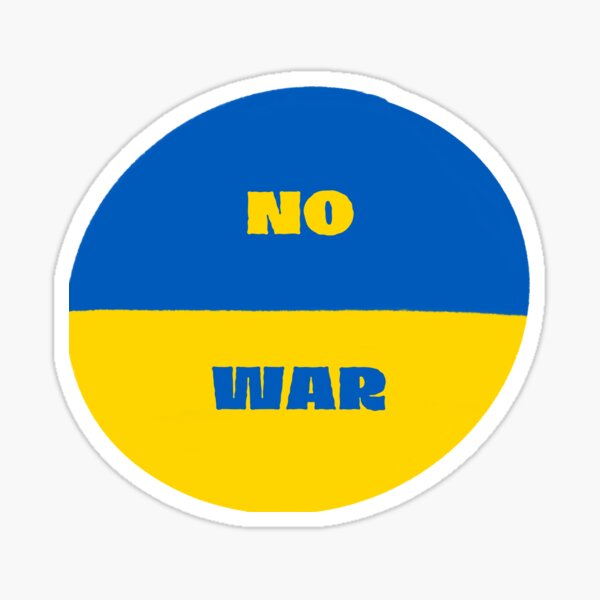 "No war" Sticker by Mabeeze | Redbubble