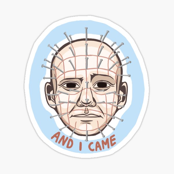 "Pinhead" Sticker for Sale by monniarts | Redbubble