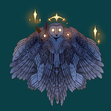 "The owl god" Art Print for Sale by Cariadd | Redbubble