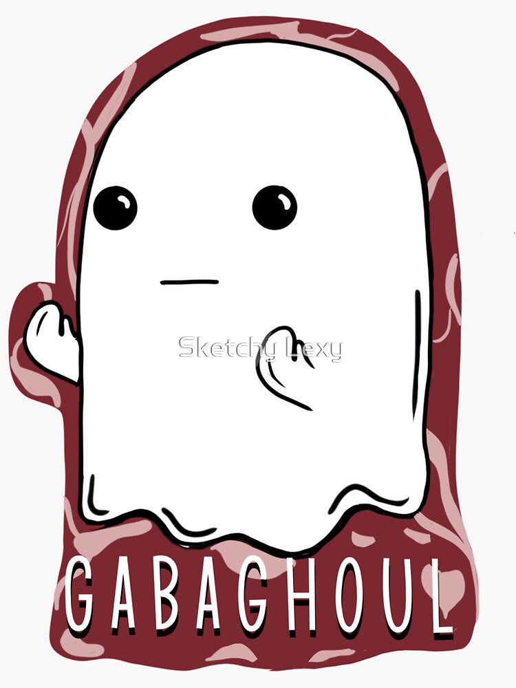 "gaba ghoul" Sticker by GoMissLexy | Redbubble