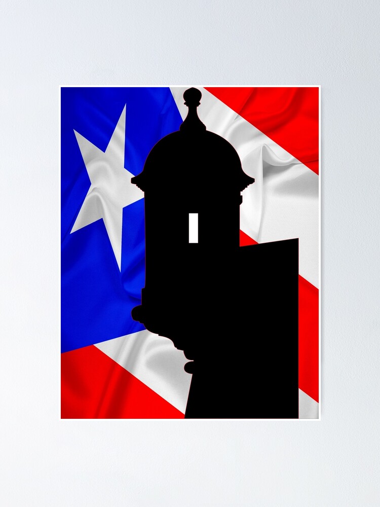 "El Morro puerto rican symbol of pride ,flag" Poster for Sale by erozzz ...