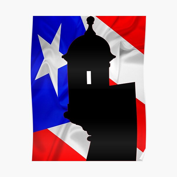 "El Morro puerto rican symbol of pride ,flag" Poster for Sale by erozzz ...