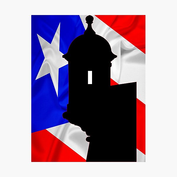 "El Morro puerto rican symbol of pride ,flag" Photographic Print for ...
