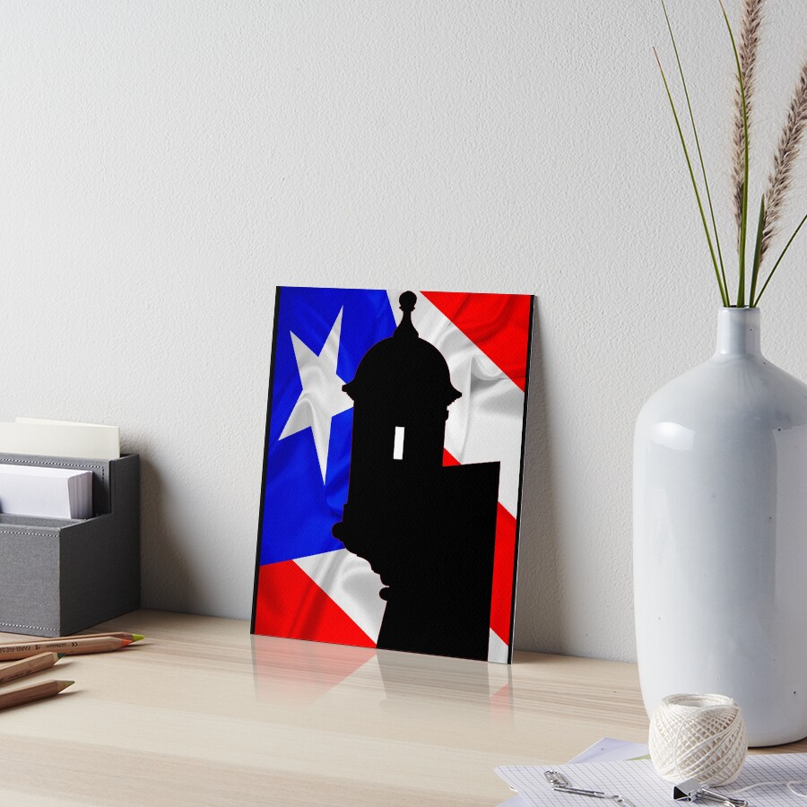 "El Morro puerto rican symbol of pride ,flag" Art Board Print by erozzz ...