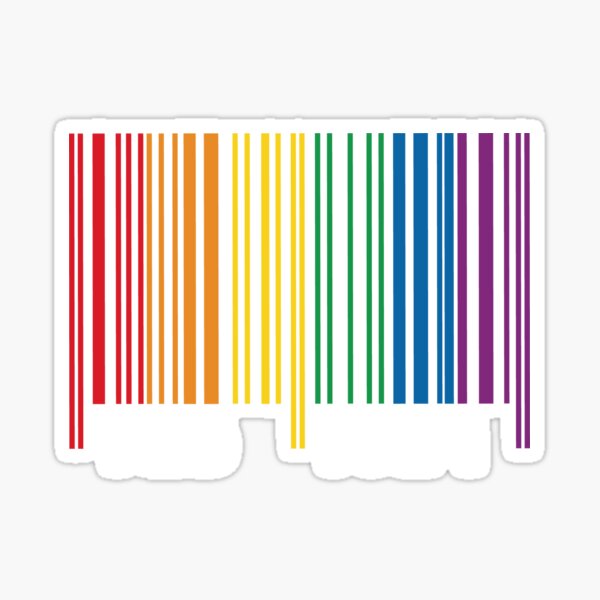 Awesome Gay Pride Barcode Yes I Am Lgbtq Barcode Sticker By