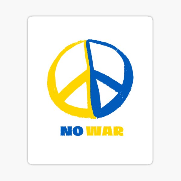 "Peace - No war" Sticker for Sale by Mabeeze | Redbubble