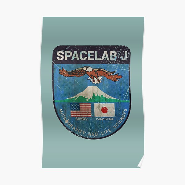 "Spacelab J Vintage Emblem" Poster for Sale by Lidra-Redesign | Redbubble