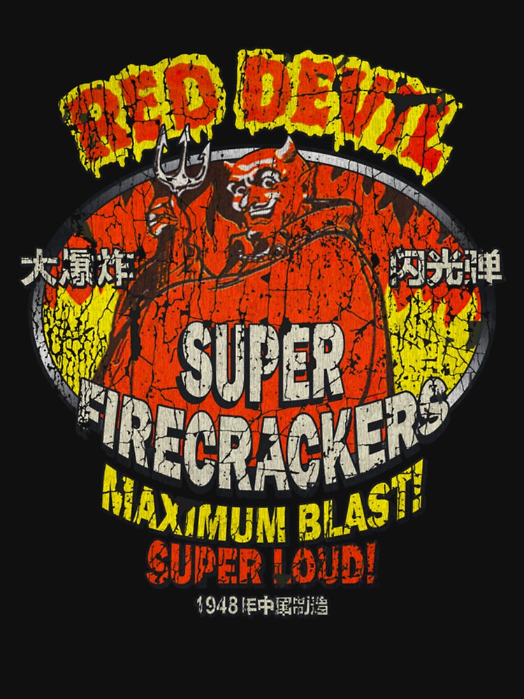 "Red Devil Super Firecrackers 1948 Vintage" T-shirt for Sale by ...